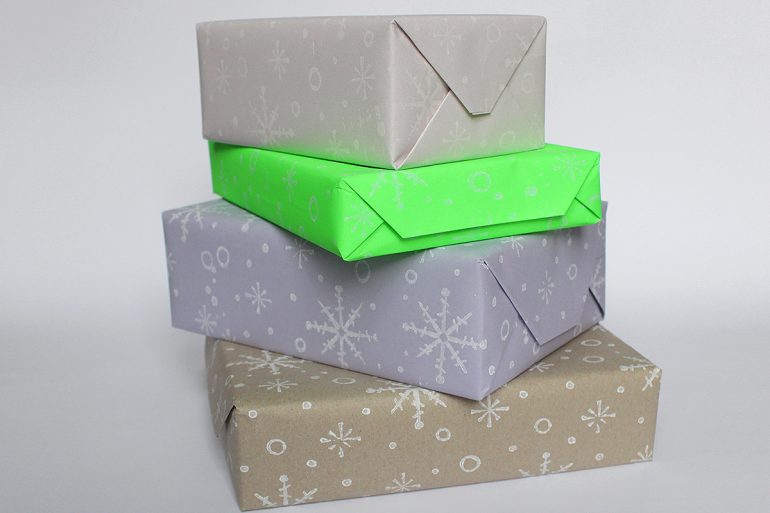 Print Your Own Gift Wrapping Paper With Patterned Rollers | Design & Paper
