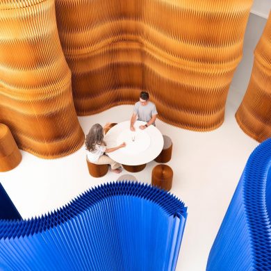 Elegantly Expandable Paper Furniture "Soft Collection" by Molo Studio