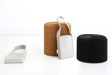 Elegantly Expandable Paper Furniture "Soft Collection" by Molo Studio