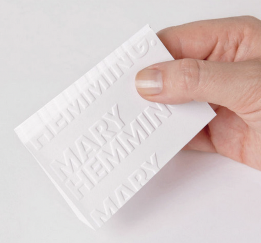 Most Beautiful Blind Embossed Business Cards