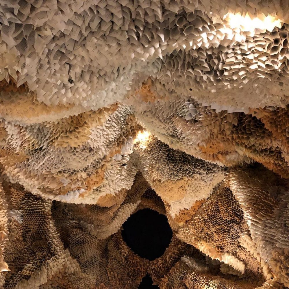 Samuelle Green's Immersive Cave-Like Paper Installations