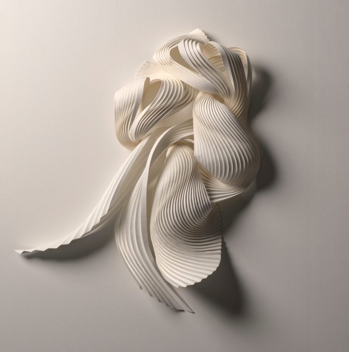 Richard Sweeney's Pleated Paper Sculptures Examine The Fluidity Of ...