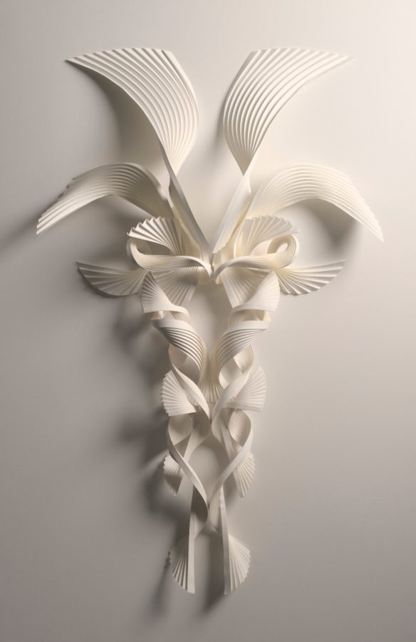 Richard Sweeney's Pleated Paper Sculptures Examine The Fluidity Of ...