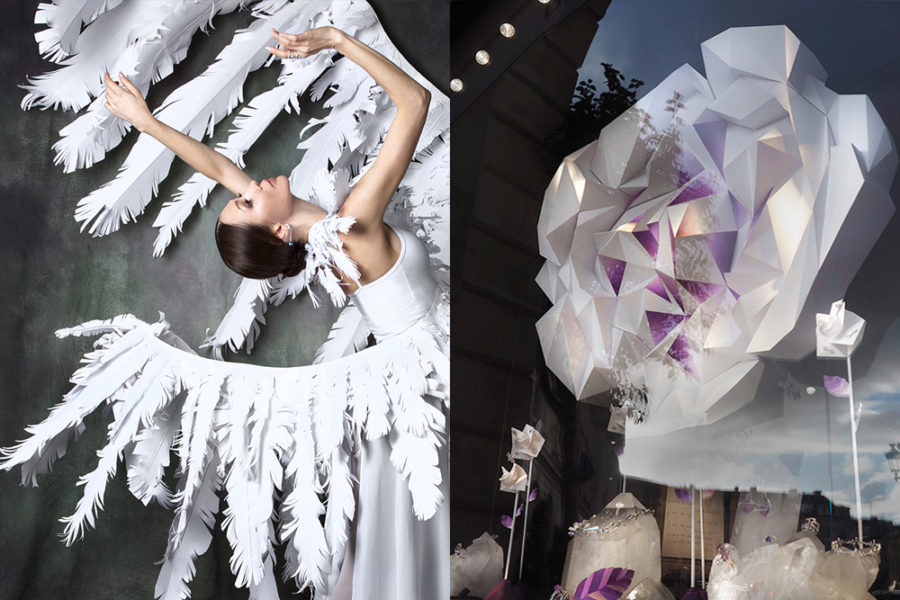 Richard Sweeney's Pleated Paper Sculptures Examine The Fluidity Of ...